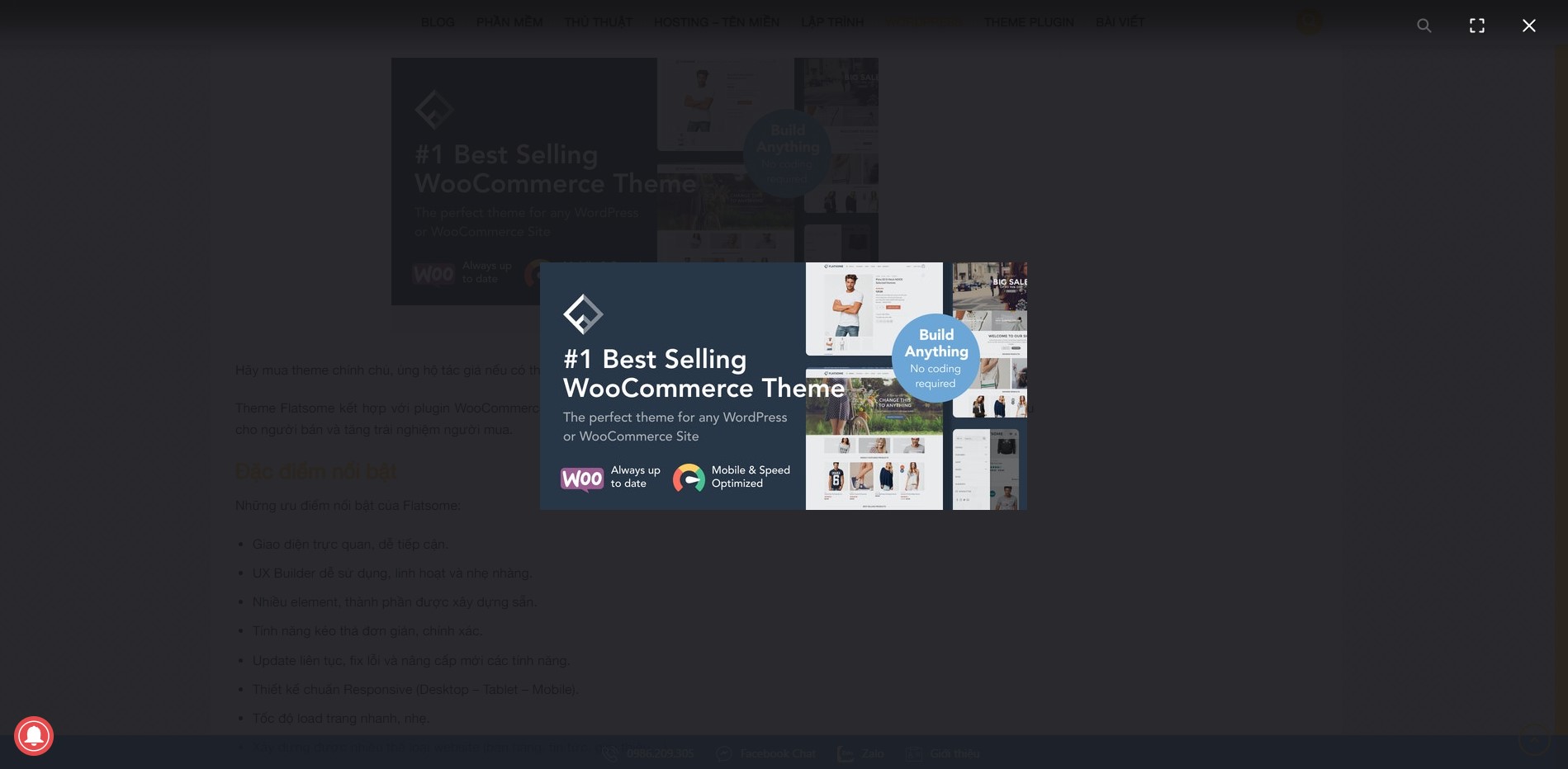 Xem ảnh bài viết dạng Popup bằng FancyBox trong WordPress