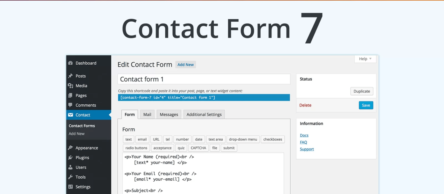 Anti spam Contact Form 7 n Gi n Hi u Qu D S D ng V c H ng